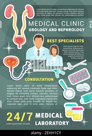 Urology medicine poster for health care themes design. Urologist doctor ...