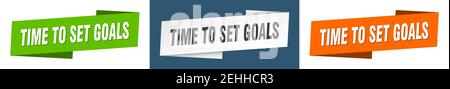 goals ribbon label sign set. goals banner Stock Vector Image & Art - Alamy
