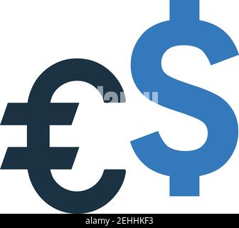 Euro, dollar, currency exchange icon. Beautiful design and fully ...