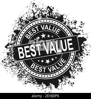 customer value round grunge black stamp Stock Vector Image & Art - Alamy