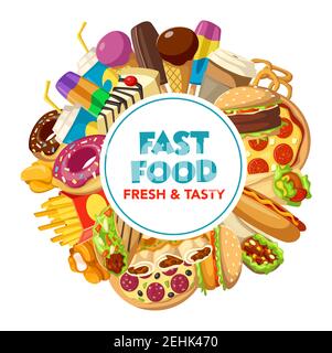 Chicken hot dog and fries label Stock Vector Image & Art - Alamy