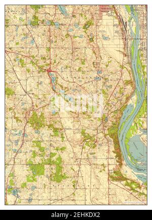 Inver Grove Heights, Minnesota, map 1967, 1:24000, United States of ...