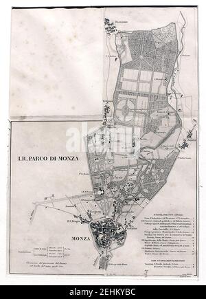 Parco di Monza map02 Stock Photo - Alamy