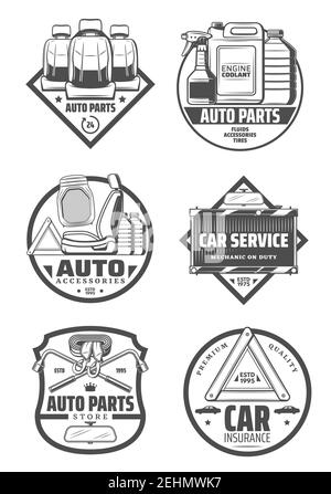 Car radiator vehicle service car parts detail concept contour outline ...