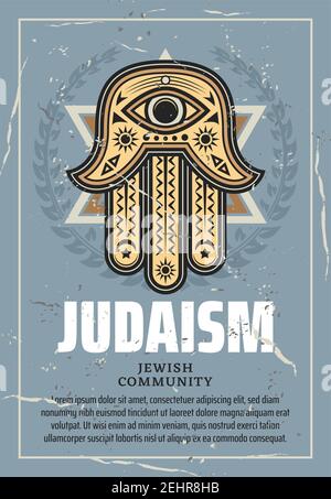 Hamsa Fatima Hand Tradition Amulet Colorful Symbol. Religious Sign Arm ...