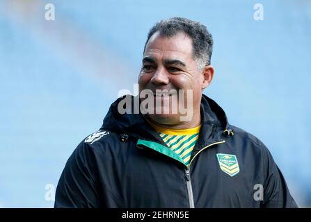 Mal Meninga Head Coach of Australia during the pre game interview ahead ...