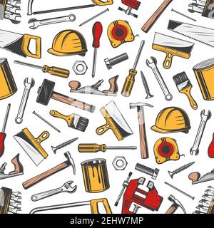Tool box pattern vector seamless blue Stock Vector Image & Art - Alamy