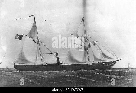 USS Owasco (1861) cropped Stock Photo - Alamy