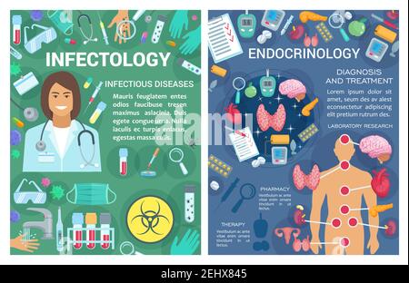 Diabetes clinic poster for endocrinology medicine design ...