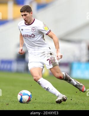 Brentford's Vitaly Janelt in action during the Premier League match at ...
