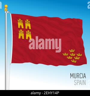 Emblem of Murcia. City of Spain. Vector illustration Stock Vector Image ...