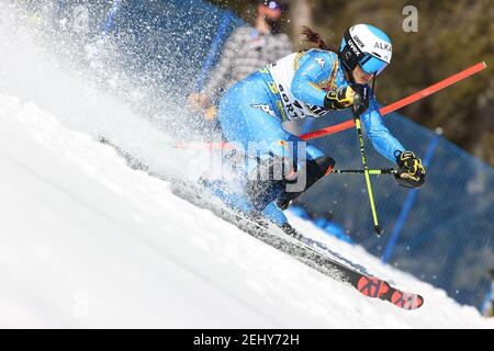 Cortina (BL, Italy. 20th Feb, 2021. Cortina (BL), Italy, Druscie ...