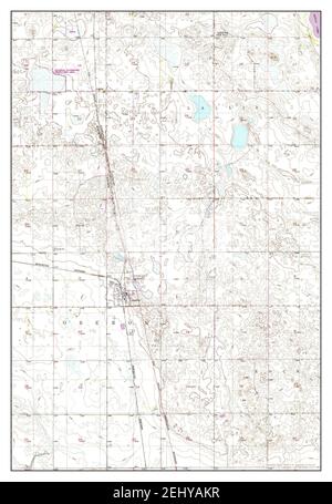 Oberon, North Dakota, map 1951, 1:24000, United States of America by ...