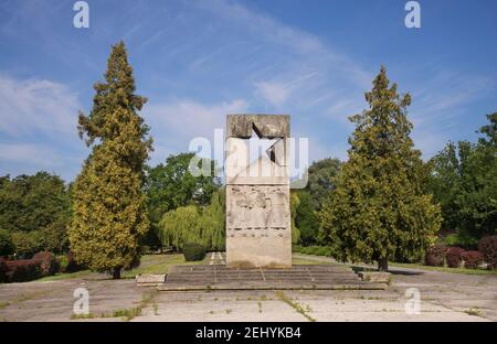Cemetery of Soviet soldiers in Zary. Poland Stock Photo - Alamy