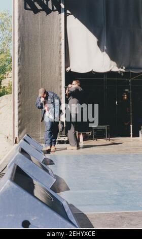 Prime Minister Pete Nice of the Def Jam Recordings group 3rd Bass en ...