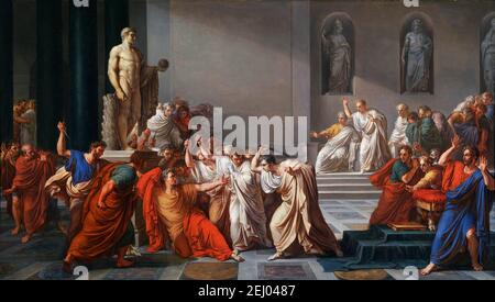 The assassination of Julius Caesar. “The Death of Caesar (La morte di Cesare)” by Vincenzo ...