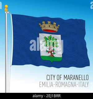 Vector illustration of the City of Maranello (Italy) entrance white ...