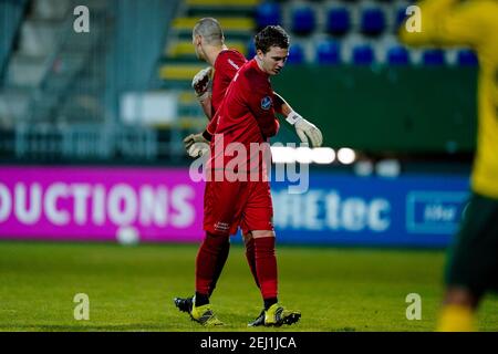 SITTARD, NETHERLANDS - FEBRUARY 20: Goalkeeper Luuk Koopmans of Fortuna ...