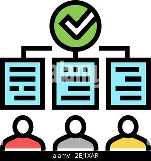 three way matching line icon vector illustration Stock Vector Image ...