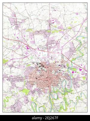 Lancaster, Pennsylvania, map 1956, 1:24000, United States of America by ...