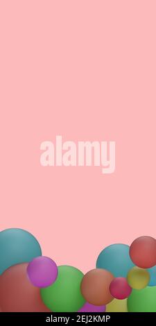 A 3d rendered modern colorful round podium stage with a minimalistic ...