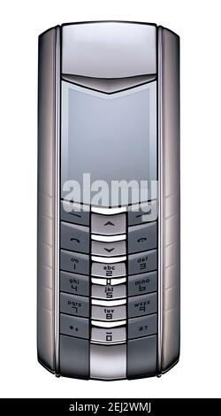 Obsolete cellphone on white background. Studio shoot Stock Photo - Alamy