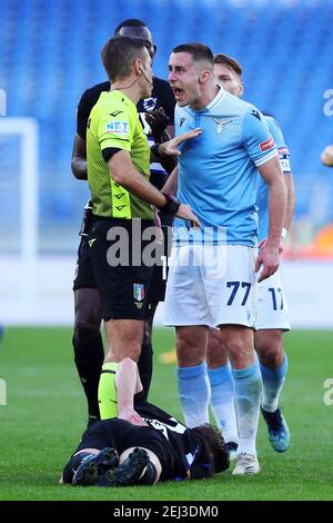 Davide Massa, referee during the Italian championship Serie B, Playoff ...