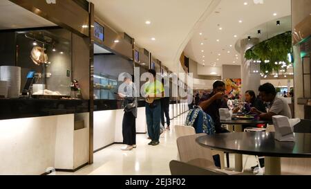Food court in Siam Center Shopping complex , Bangkok , Thailand Stock ...