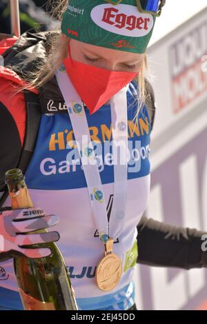 Hauser Lisa AUT during IBU World Cup Biathlon, Biathlon race in ...