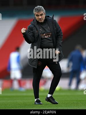 Manchester City assistant manager Juan Manuel Lillo during the UEFA ...