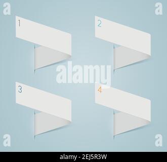 Infographic Design - Numbered Ribbons Stock Vector Image & Art - Alamy