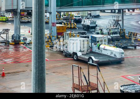 A container transporter for aircraft cargo Unit Load Devices at ...