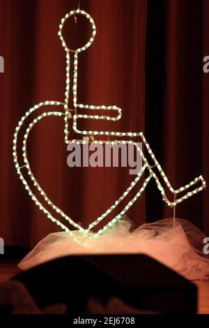 A handicap symbol with a heart replacing the wheel. Love wheelchair ...