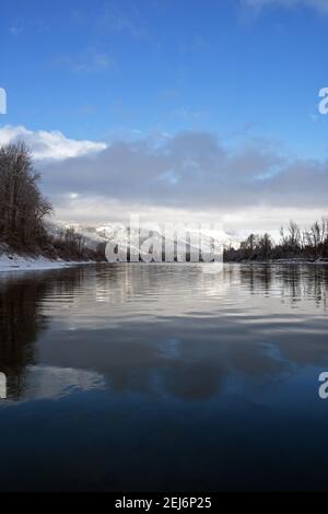 The Kootenai River at Bonners Ferry Idaho Stock Photo - Alamy