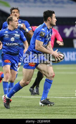 Geoffrey PALIS of Castres during the Top 14 match between Perpignan and ...