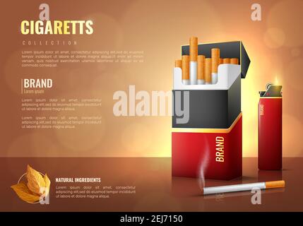 Tobacco industry template layout. Flyer, booklet, leaflet print design ...