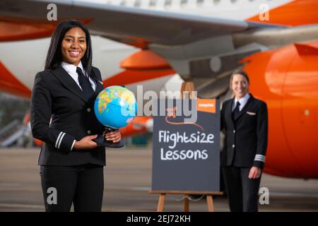 EDITORIAL USE ONLY Senior First Officer, Rachel Pain launches easyJet's ...
