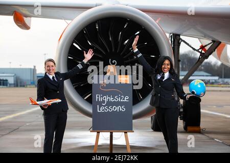 EDITORIAL USE ONLY Senior First Officer, Rachel Pain launches easyJet's ...