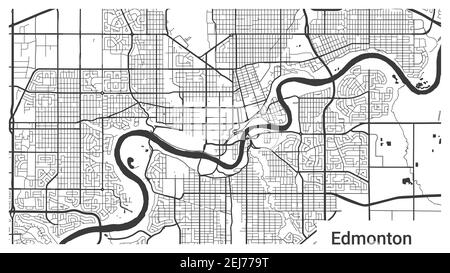 Vector city map of Edmonton Alberta Canada Stock Vector Image & Art - Alamy