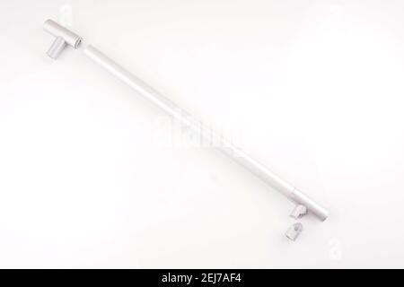 broken plastic handle from cabinet on white background Stock Photo - Alamy