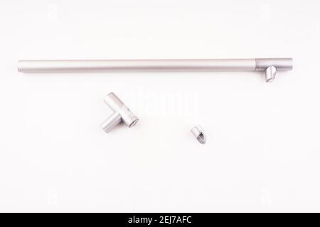 broken plastic handle from cabinet on white background Stock Photo - Alamy
