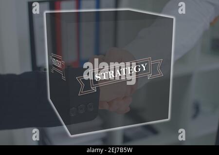 Strategy concept illustrated by a picture on background Stock Photo - Alamy
