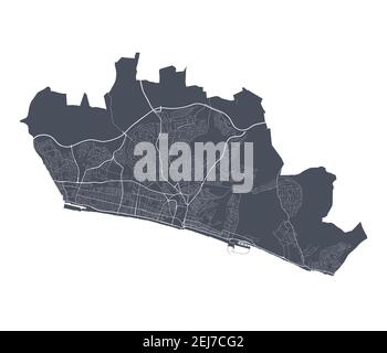 Brighton & Hove map. Detailed map of Brighton & Hove city ...
