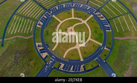 aerial view of Widnes in Cheshire, UK Stock Photo - Alamy