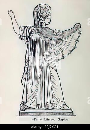 Athena, Pallas Athena, Greek goddess of war, daughter of Zeus, full ...