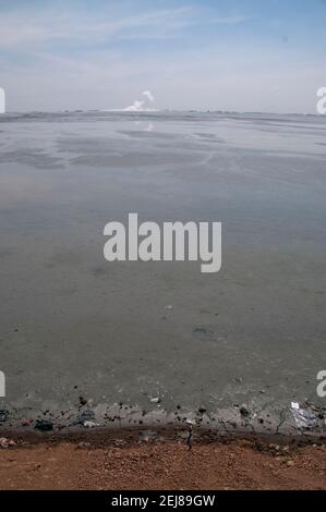 Mud flow geyser and mud lake environmental disaster which developed ...