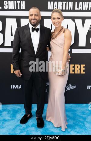 MIAMI, FLORIDA - JANUARY 12: Nicky Jam and Cydney Rose attend the Bad ...