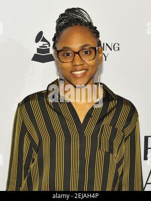 Actress Ebonie Smith attends the Recording Academy NY Chapter ...