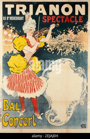 Poster for Trianon-Concert. Georges Meunier, 1869-1942, Renowned poster ...