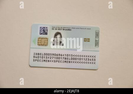 New identity card specimen Stock Photo - Alamy